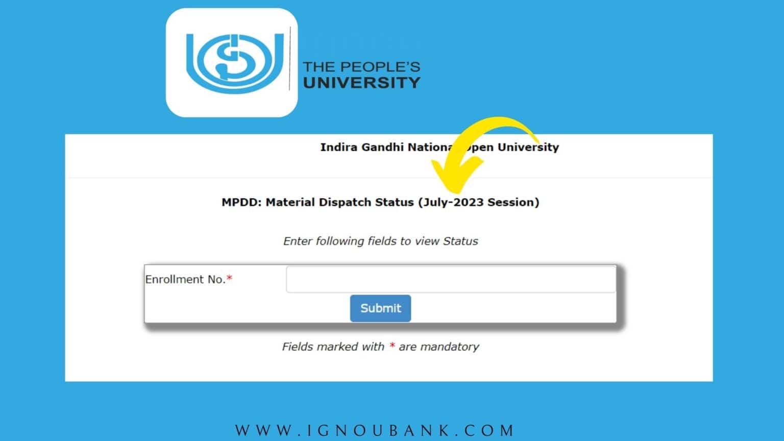 IGNOU ID Card Download with, without Enrollment No. 2025