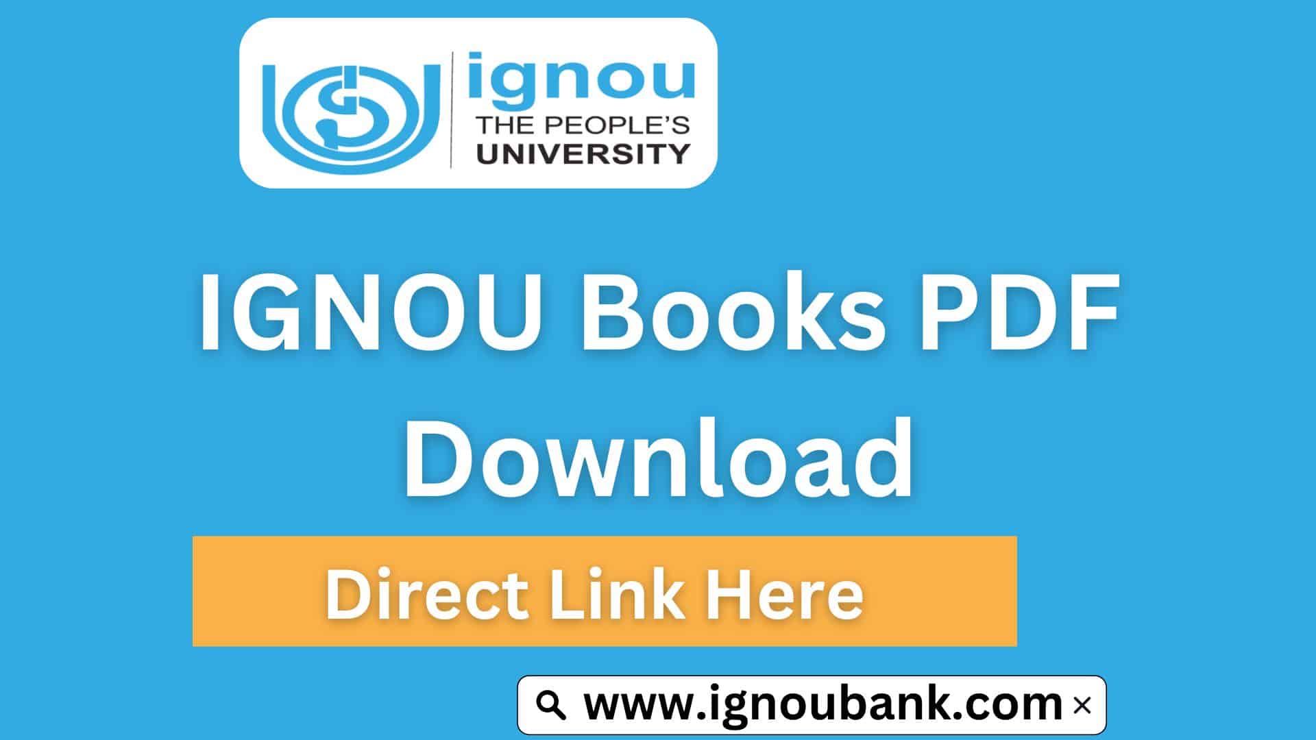 Download IGNOU Books PDF 2024: Your Comprehensive Guide