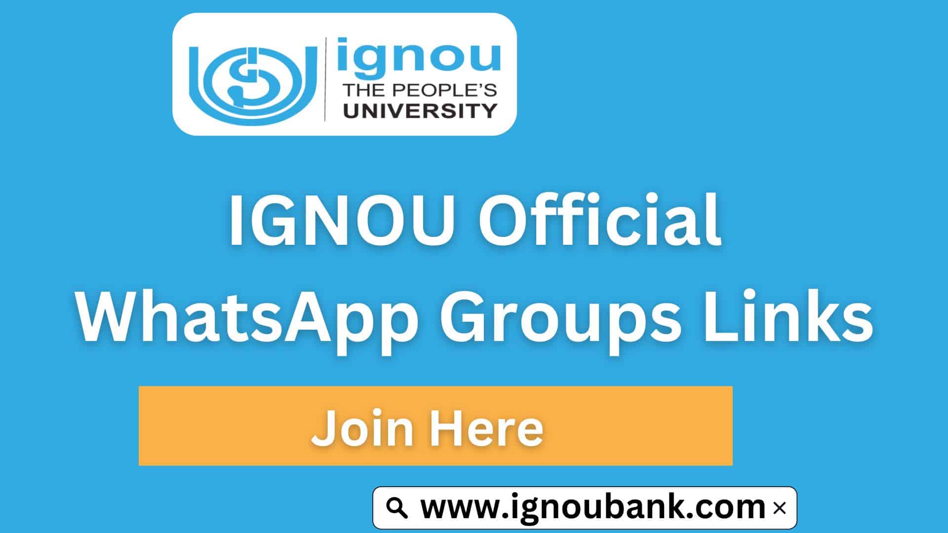 IGNOU WhatsApp Groups Link 2024: A Community for Support and Success