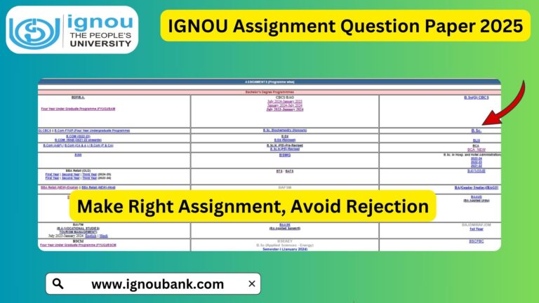 IGNOU Assignment 2025 July Session: A Complete Guide