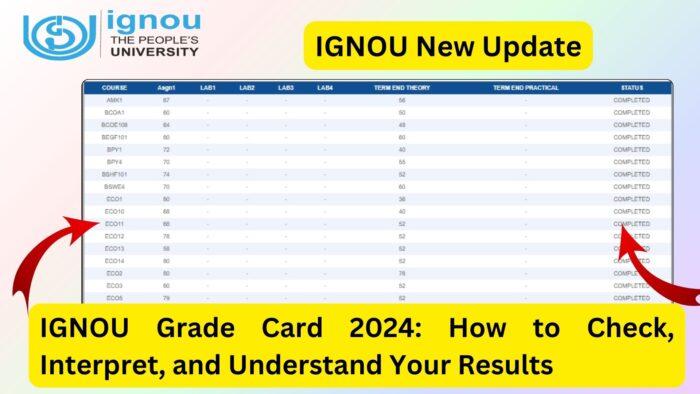IGNOU Grade Card Status 2025: Complete Guide to Checking Your Grade ...