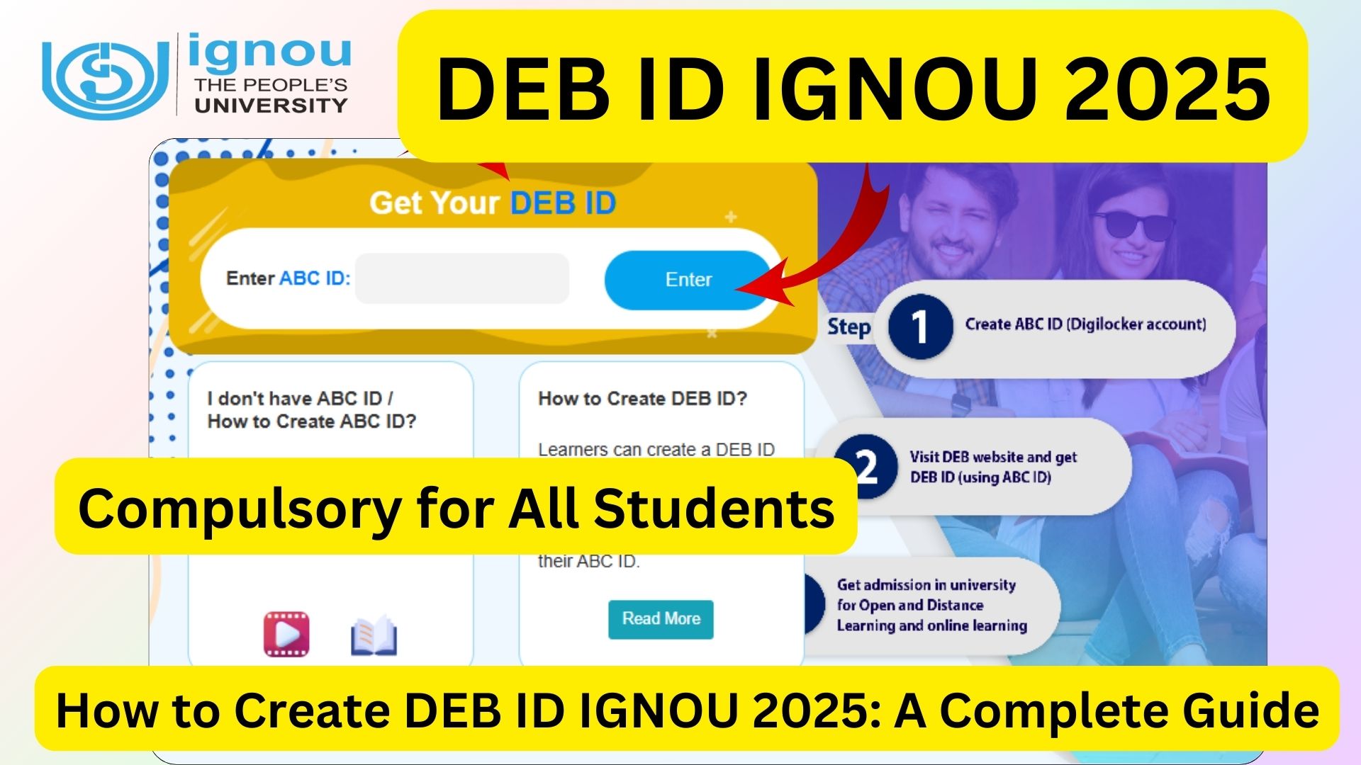 How to Create DEB ID IGNOU 2025: A Complete Guide