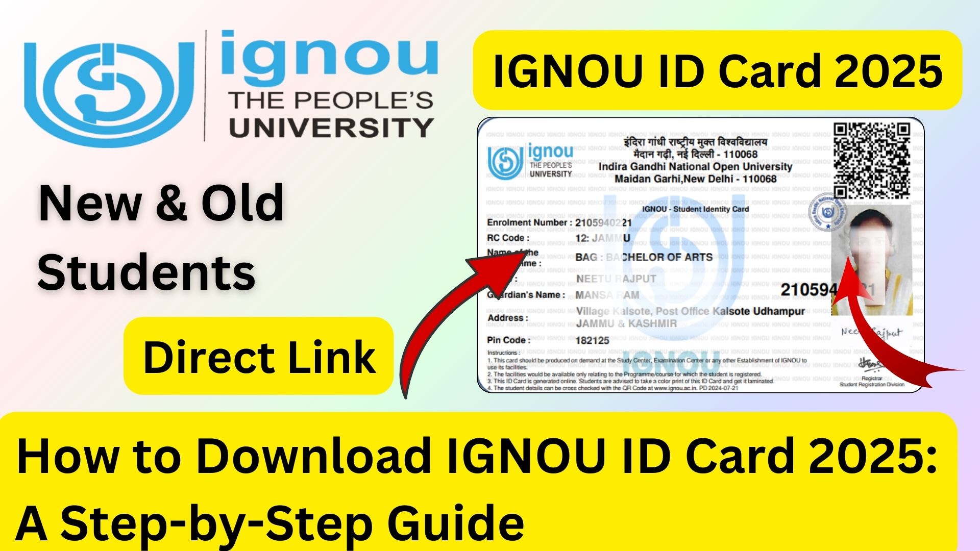 IGNOU Admit Card Download – Step-by-Step Guide, FAQs, and Important ...
