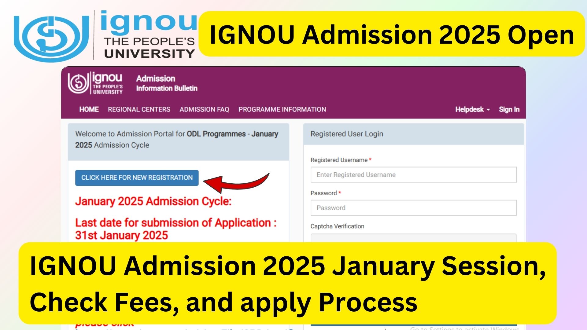 IGNOU BEd Admission 2025: Eligibility, Application Process, Fees, and ...
