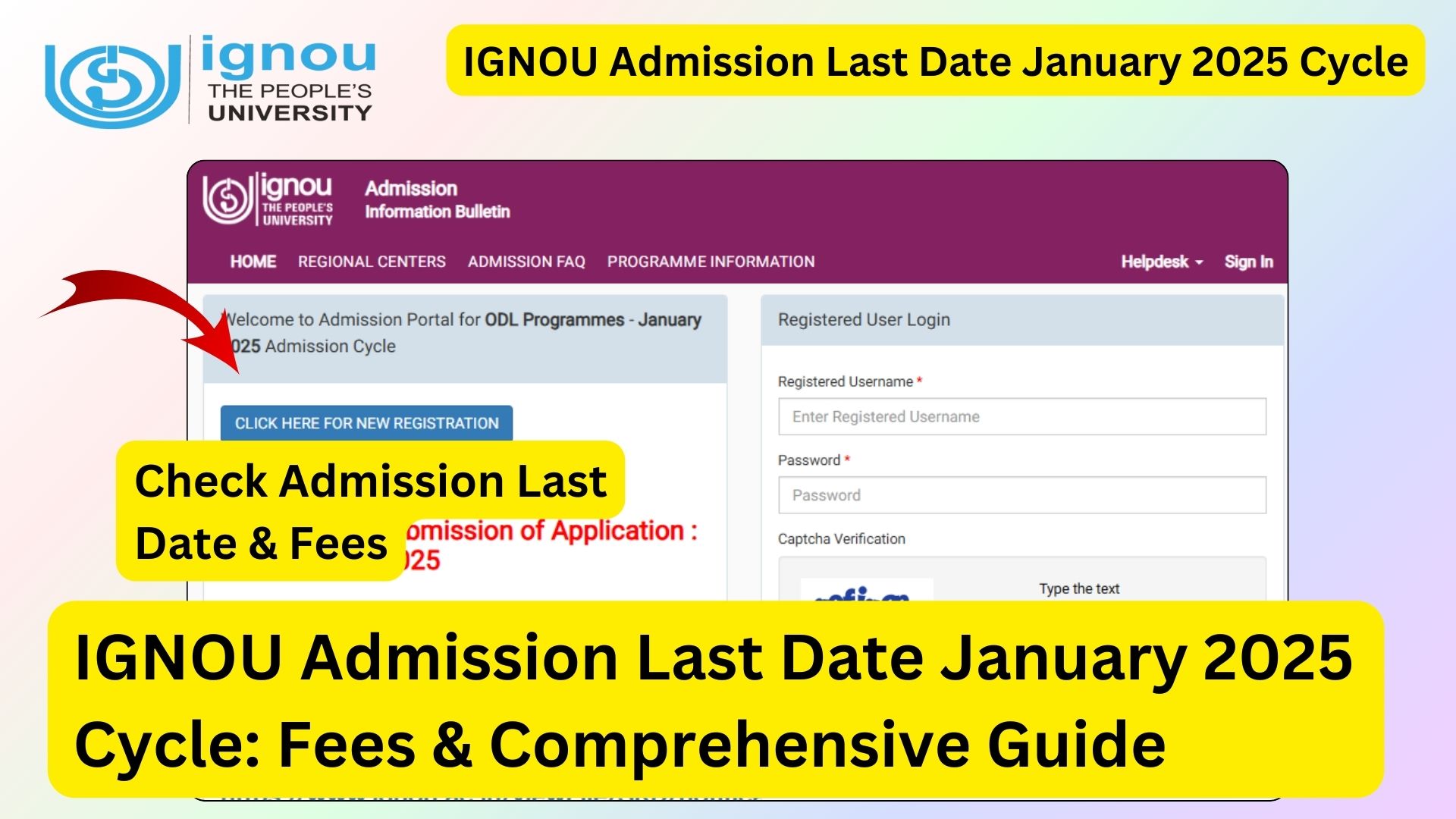 IGNOU Online Admission Portal 2025: Complete Guide