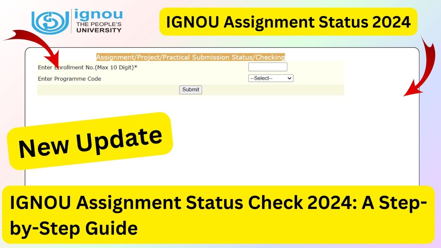 Ignou Assignment Submission Link 2025 Complete Guide To Submit Your