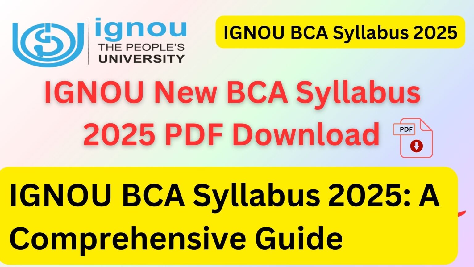 IGNOU Assignment Front Page PDF 2025 – Download, Format & Guidelines