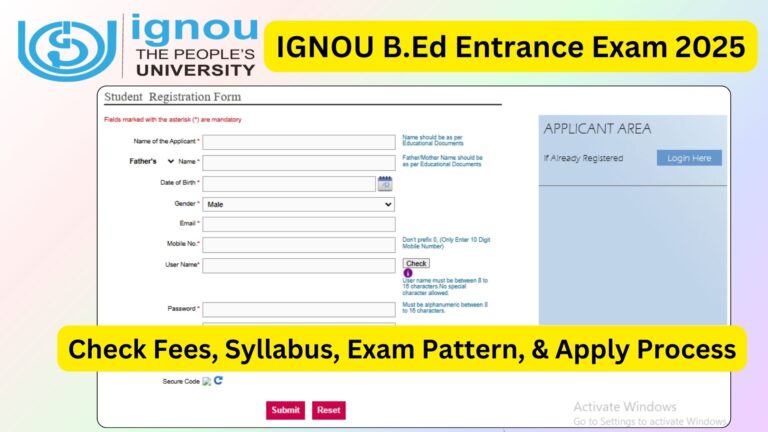 IGNOU Examination Form 2025: Complete Guide, Fees, Dates & Submission ...