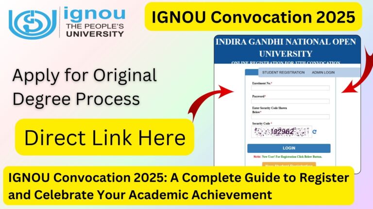 IGNOU Convocation 38 Status: Check Your Convocation Details