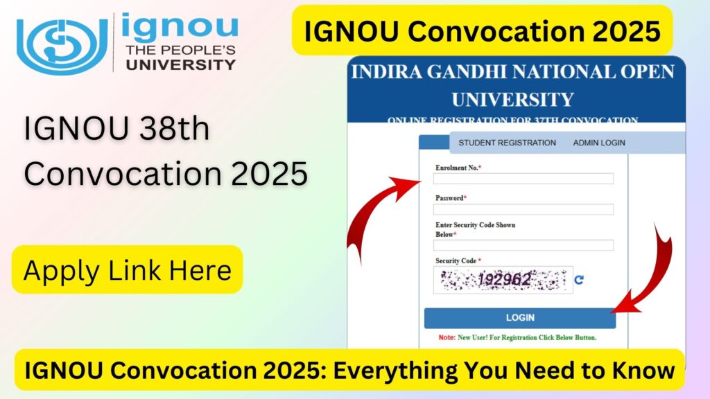 IGNOU 38th Convocation 2025 – Complete Guide