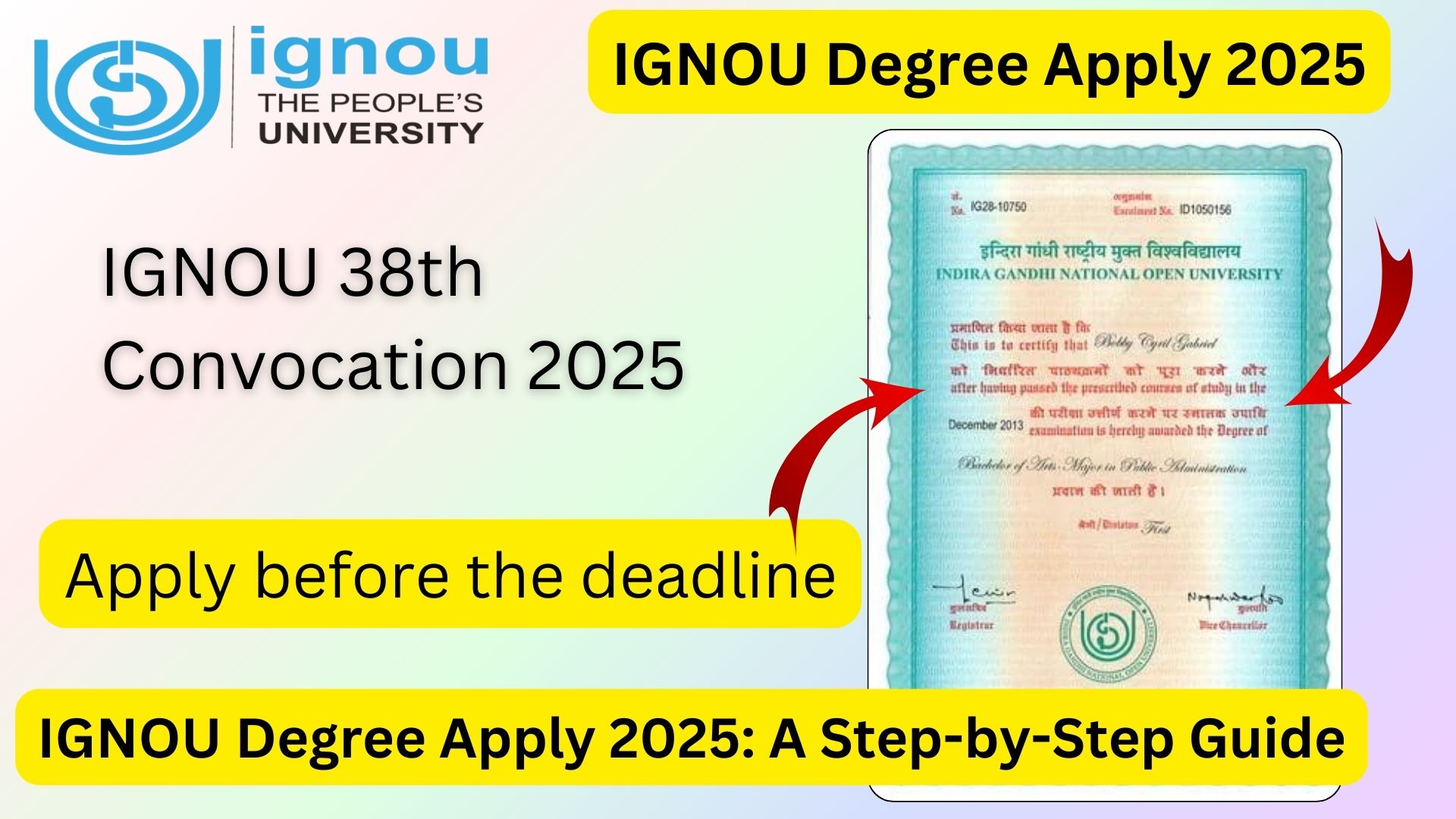 IGNOU Degree Apply 2025: A Step-by-Step Guide