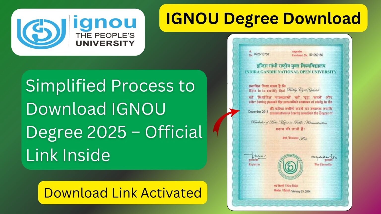 IGNOU Front Page for Assignment 2025: Format, Guidelines & Download Link