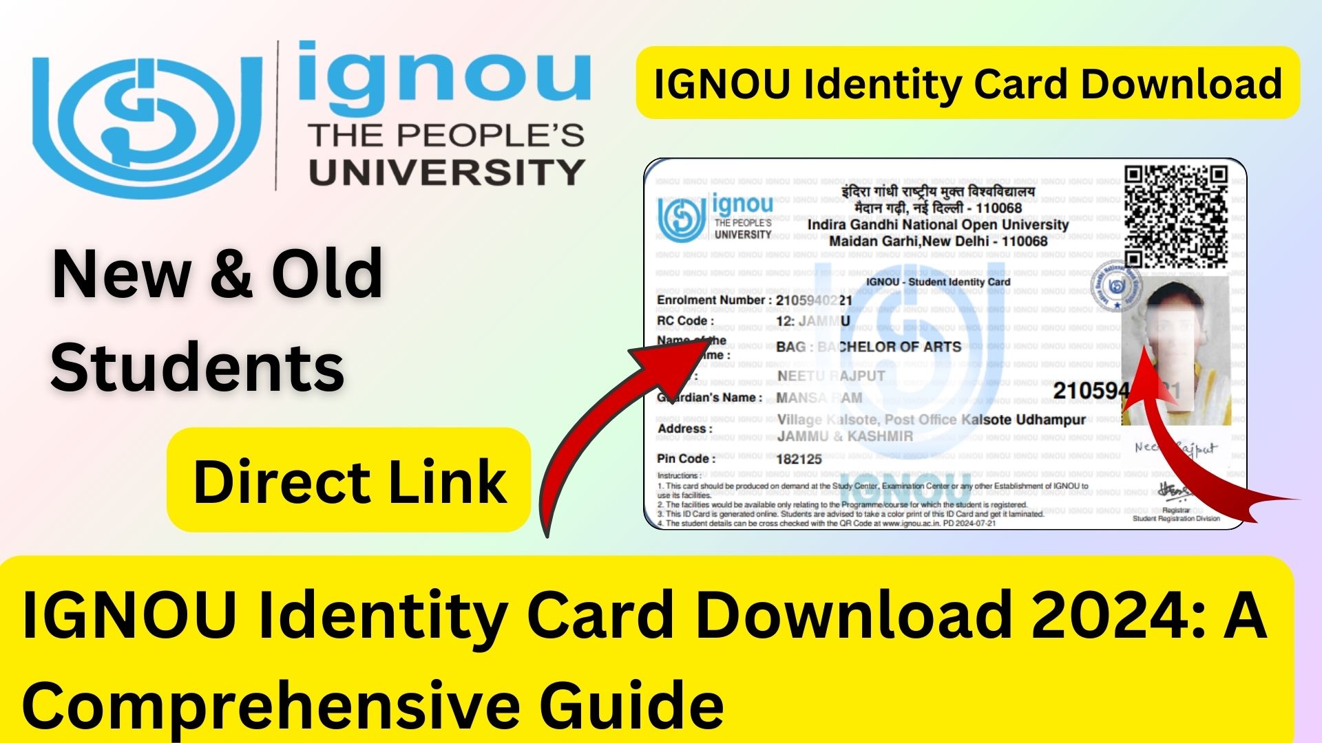 IGNOU Identity Card Download 2024: A Comprehensive Guide
