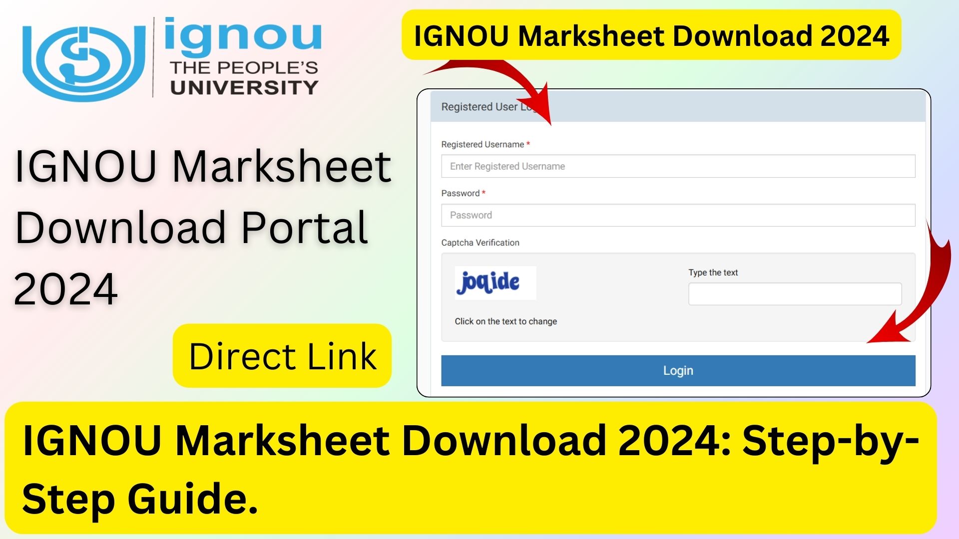 IGNOU Marksheet Download 2024: Step-by-Step Guide