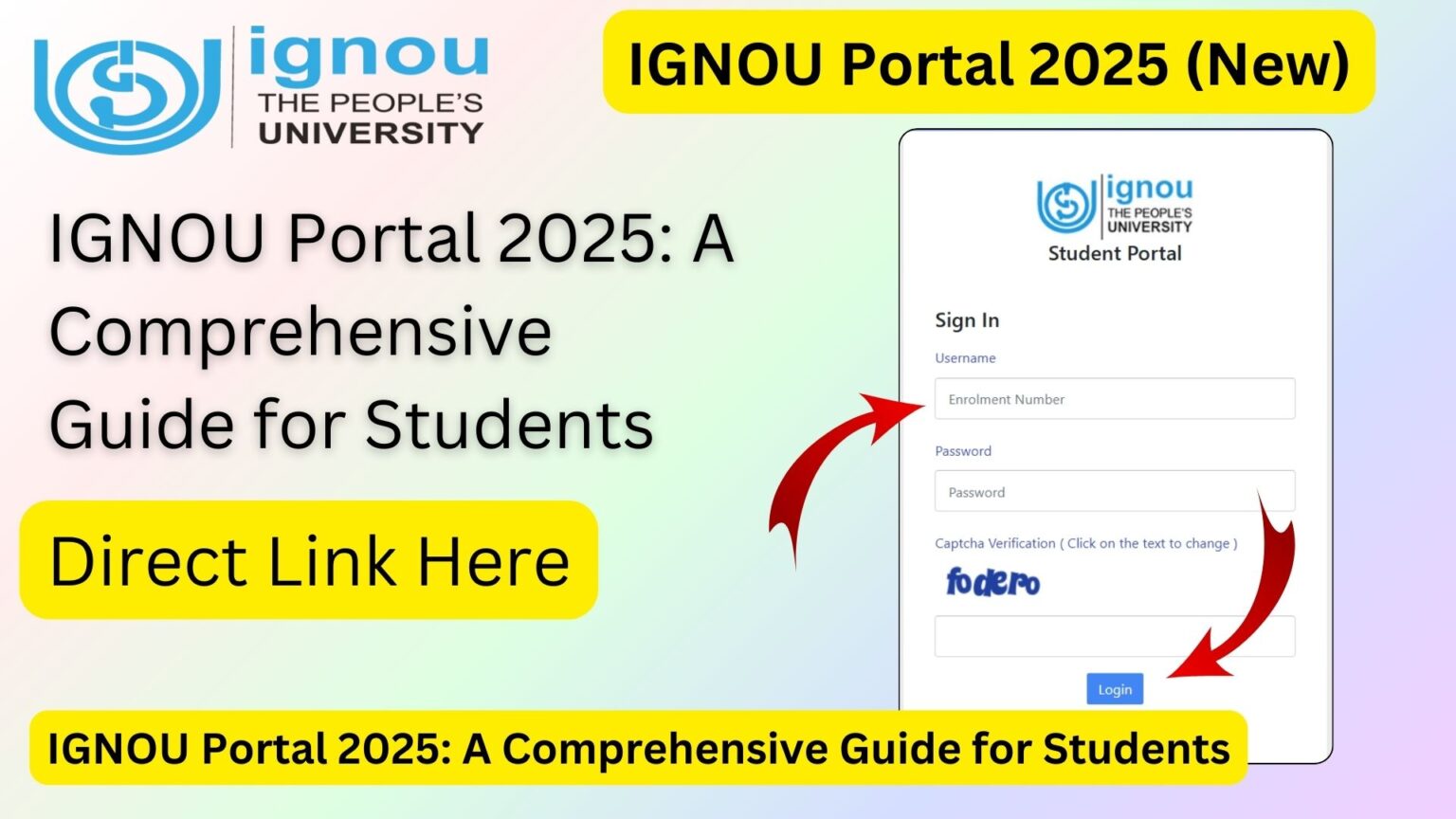 IGNOU Admit Card 2025: Download Hall Ticket for June & December Term ...