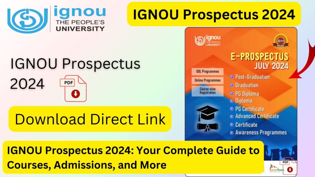 IGNOU Common Prospectus 2025: Your Comprehensive Guide