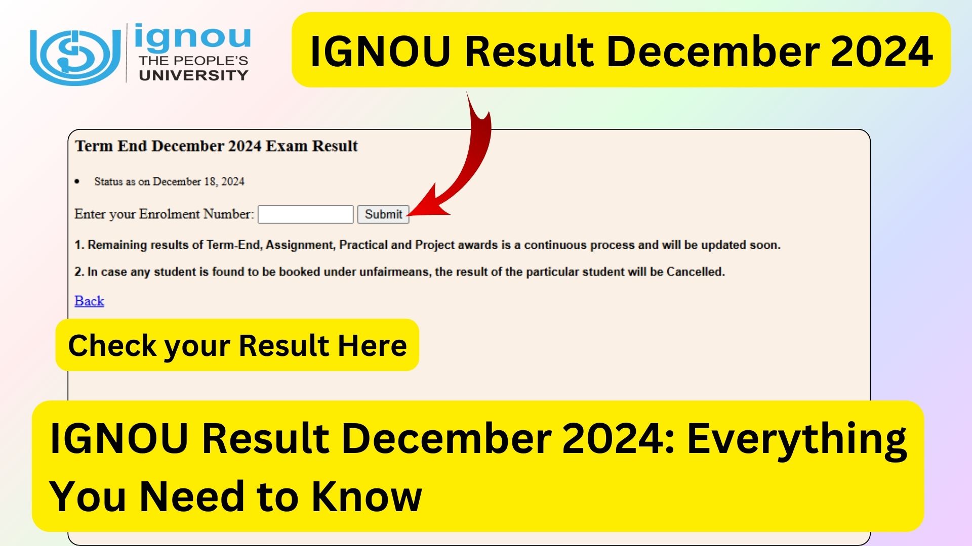 IGNOU Result December 2024: Everything You Need to Know