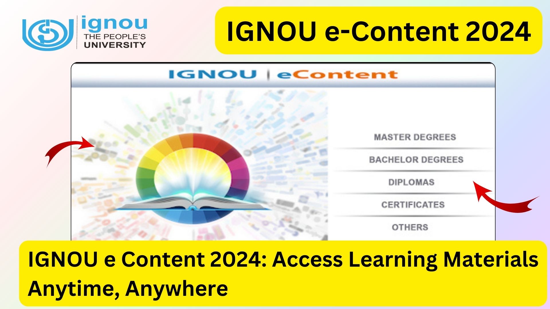 IGNOU e Content 2024: Access Learning Materials Anytime, Anywhere