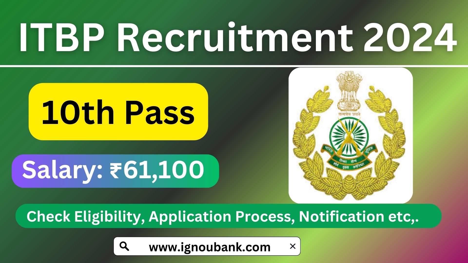 ITBP Recruitment 2024: Eligibility, Application Process, and Important ...