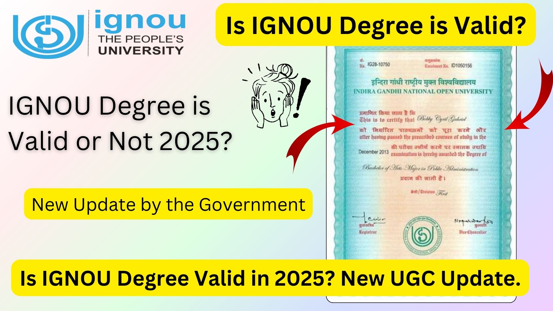 Is IGNOU Degree Valid in 2025? New UGC Update.