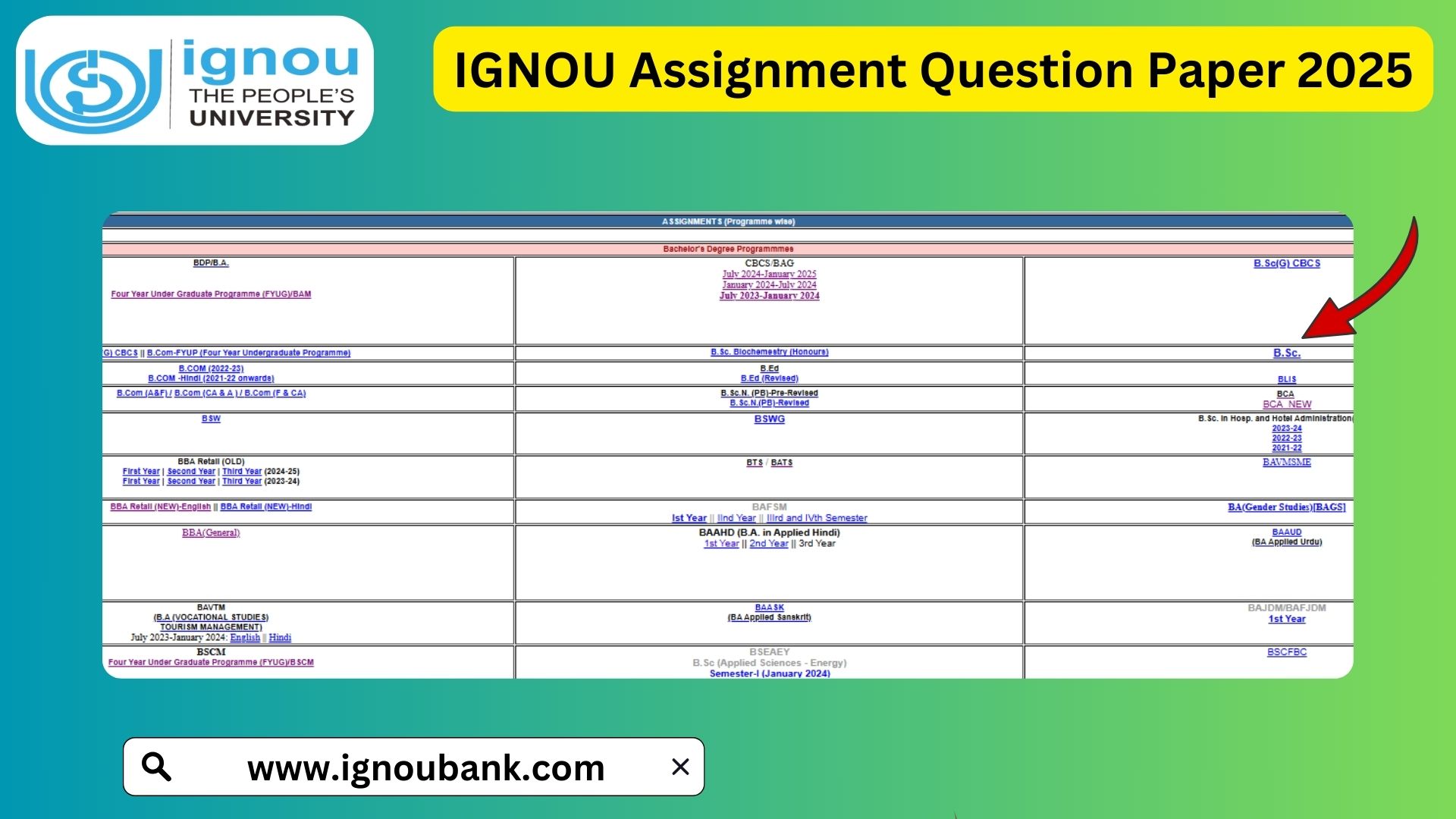 IGNOU Assignment Question Paper 2025: Important Links and Details