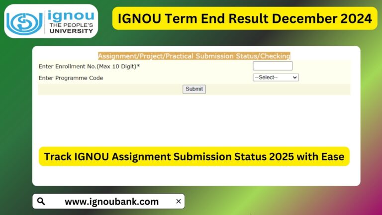 IGNOU Assignment Submission Link 2025: Complete Guide to Submit Your ...