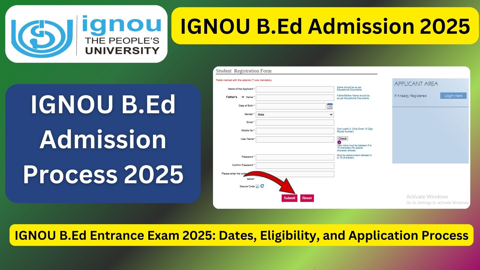 IGNOU BEd Admission 2025: Entrance Exam, Syllabus, and Key Dates