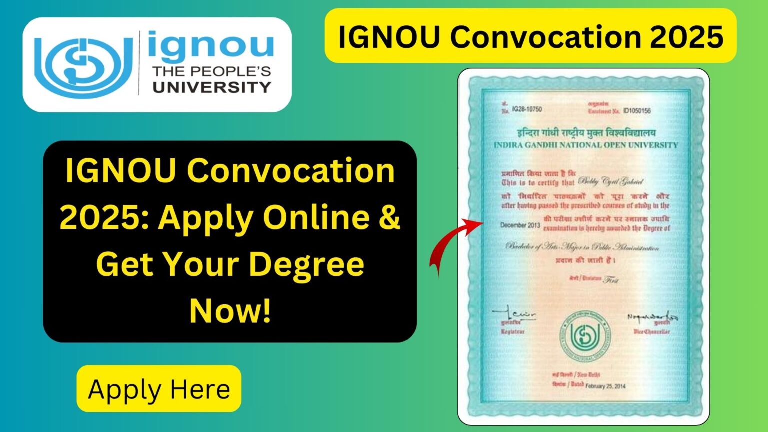 IGNOU 38th Convocation Registration 2025: Complete Guide