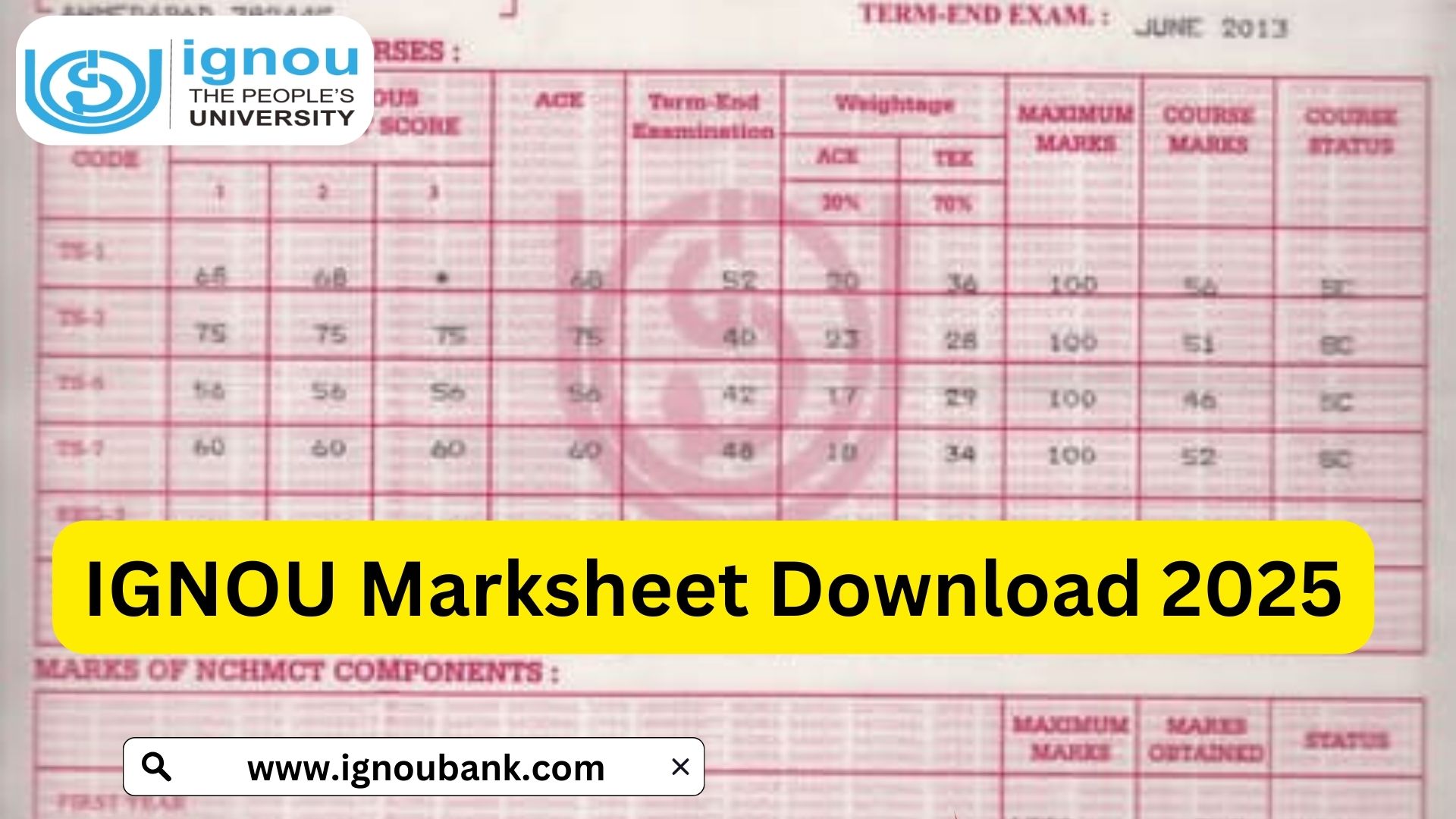 IGNOU Marksheet Download 2025: Complete Guide for Students