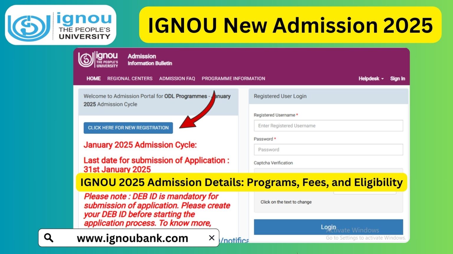 IGNOU Hall Ticket 2025 – Direct Download Link, Guidelines, and Full Process