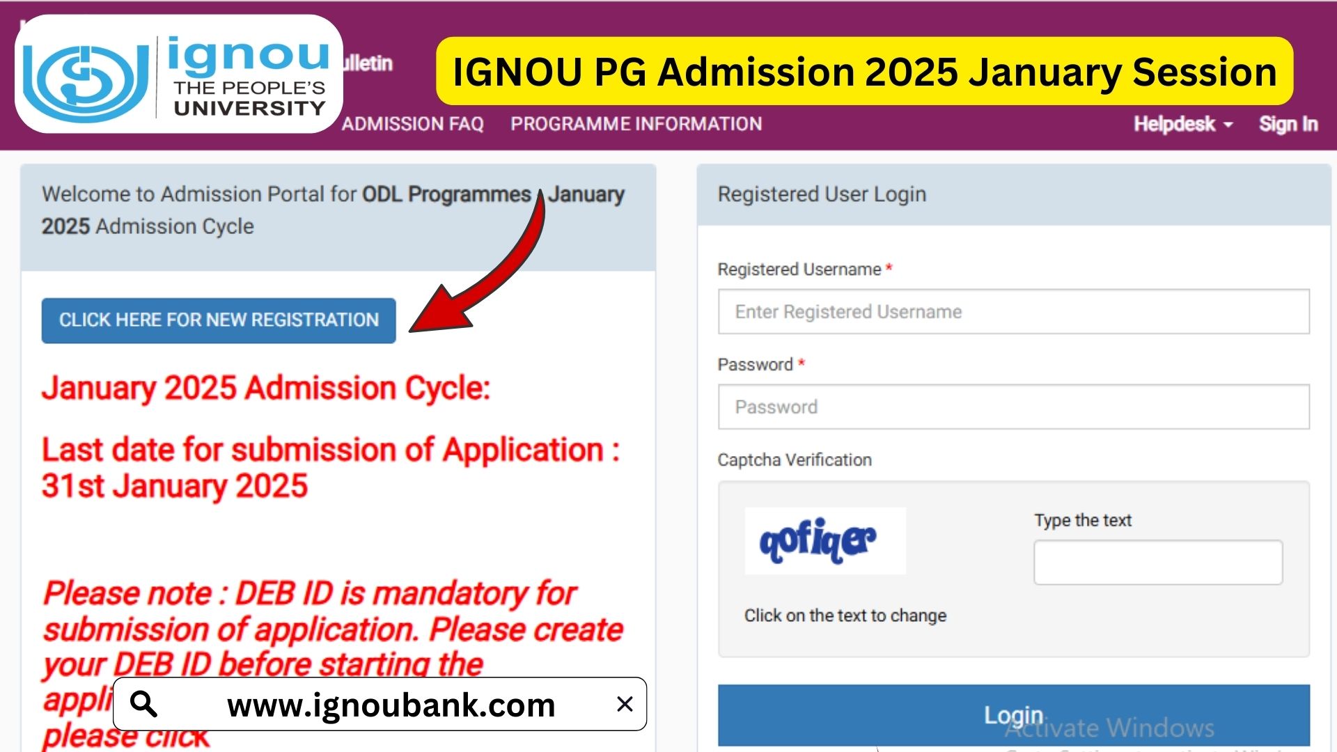 IGNOU PG Admission 2025 January Session: Comprehensive Guide IGNOU PG Admission 2025 January Session: Comprehensive Guide