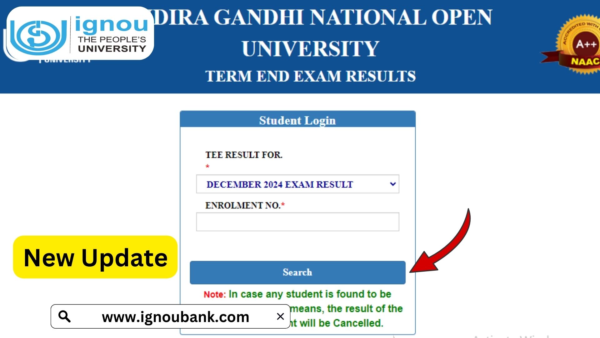 IGNOU TEE Dec 2024 Result: A Comprehensive Guide
