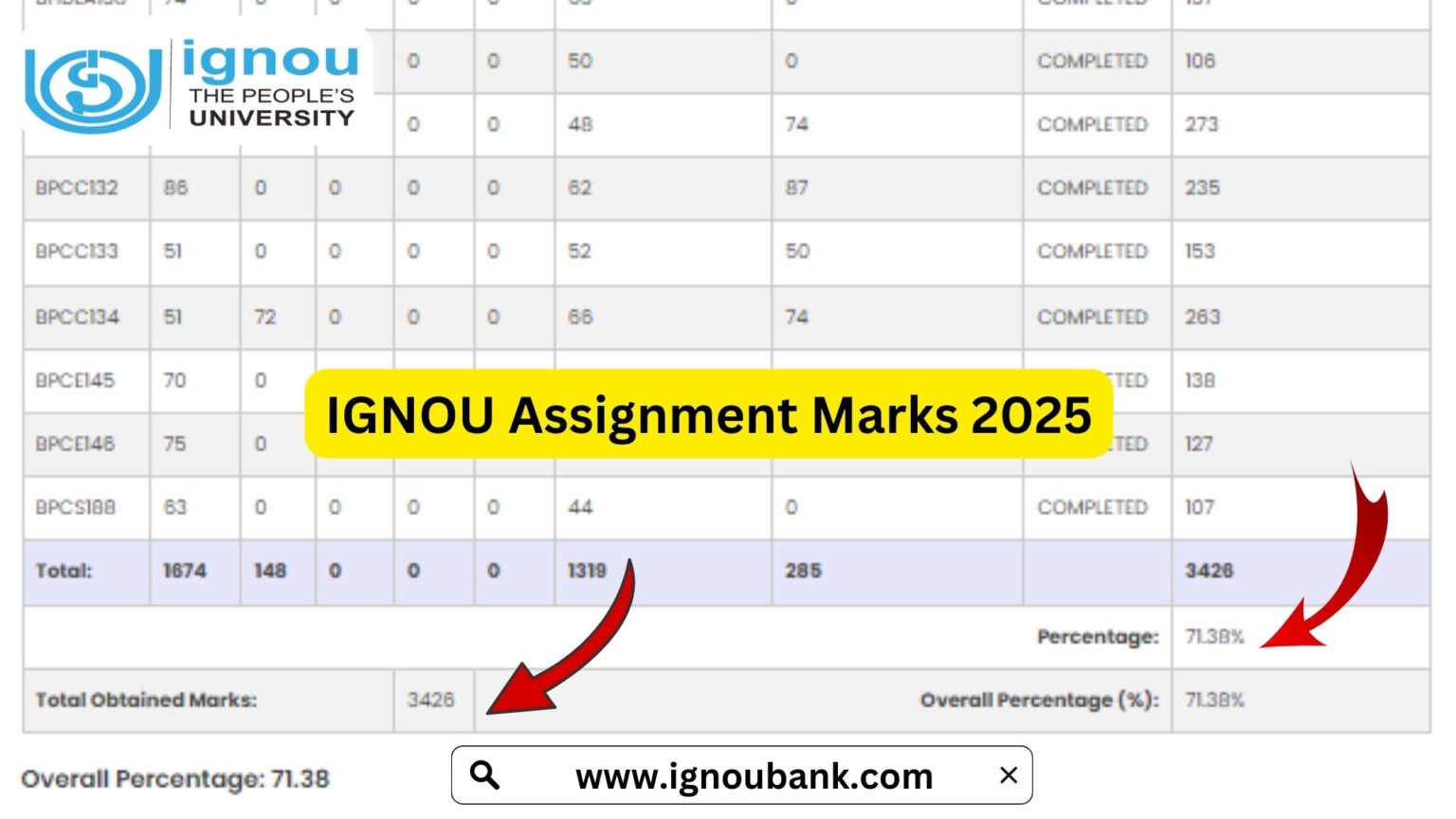 IGNOU Assignment Marks 2025: A Comprehensive Guide