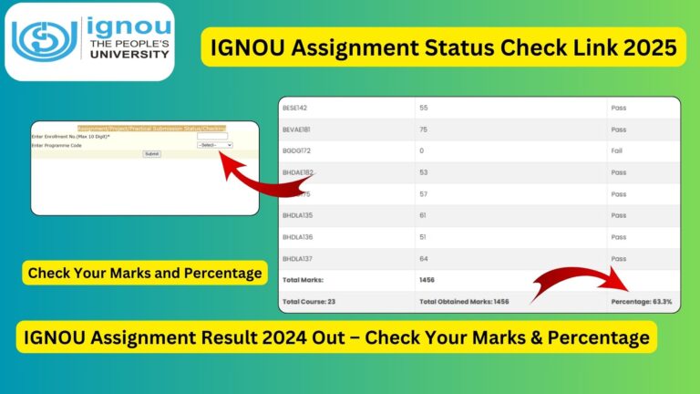 IGNOU Grade Card 2024-25: Check Status, Download, and Calculate Percentage