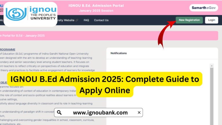 IGNOU MBA Admission 2025: Complete Guide to Apply Online