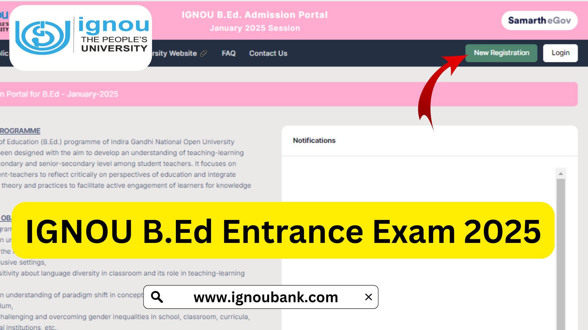 IGNOU BEd Entrance 2025: Eligibility, Syllabus, Exam Pattern, and Application Process
