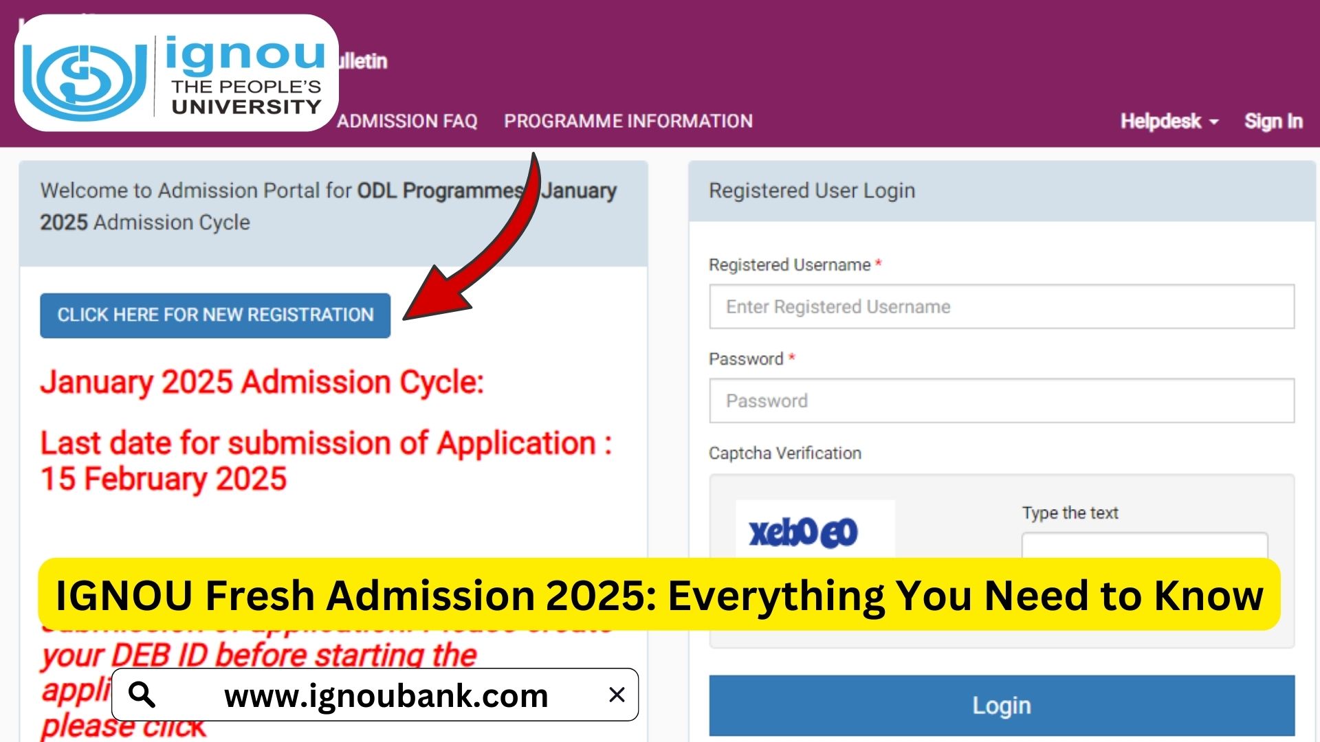 IGNOU Fresh Admission 2025: Everything You Need to Know