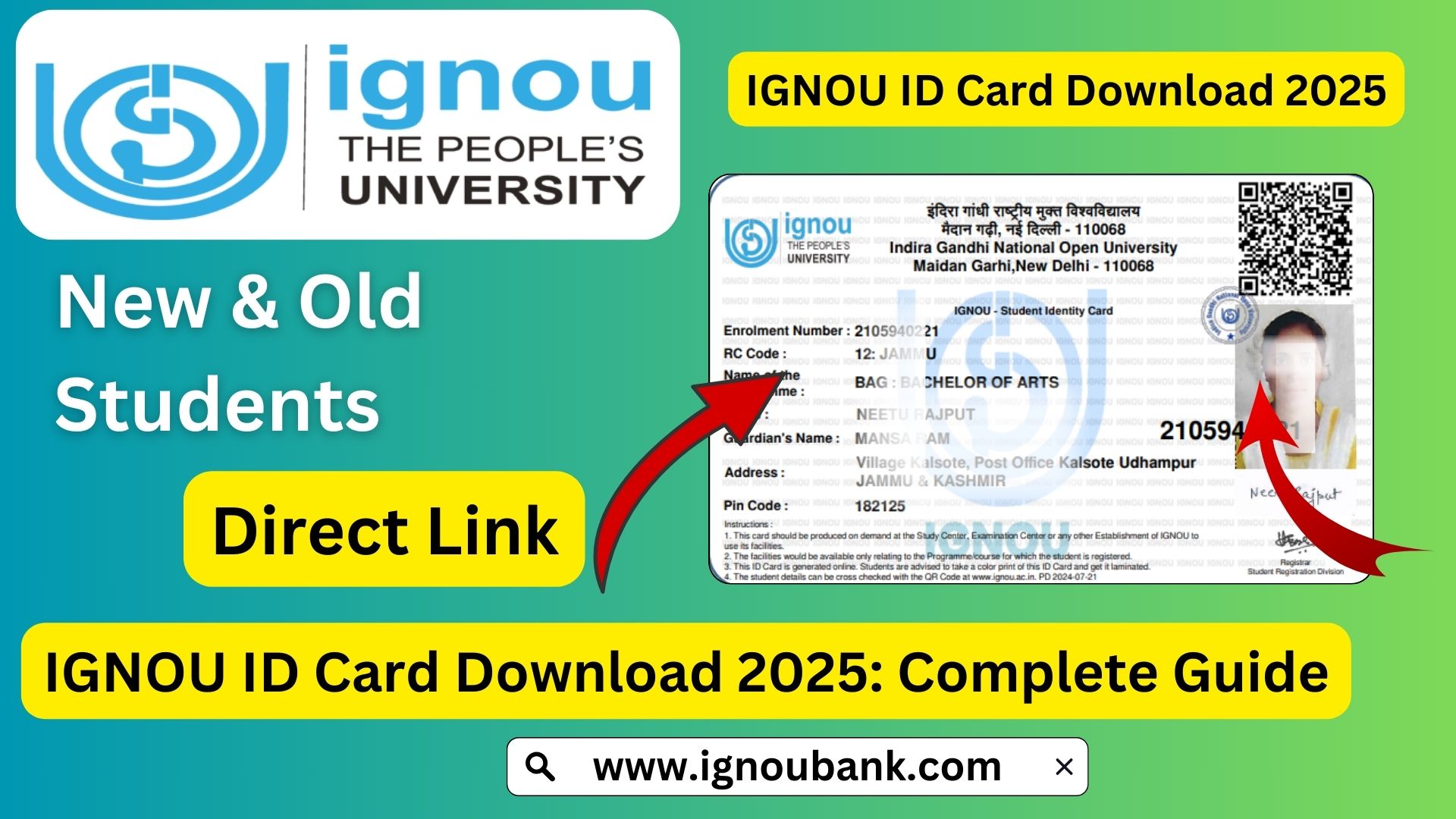 IGNOU ID Card Download 2025: Complete Guide
