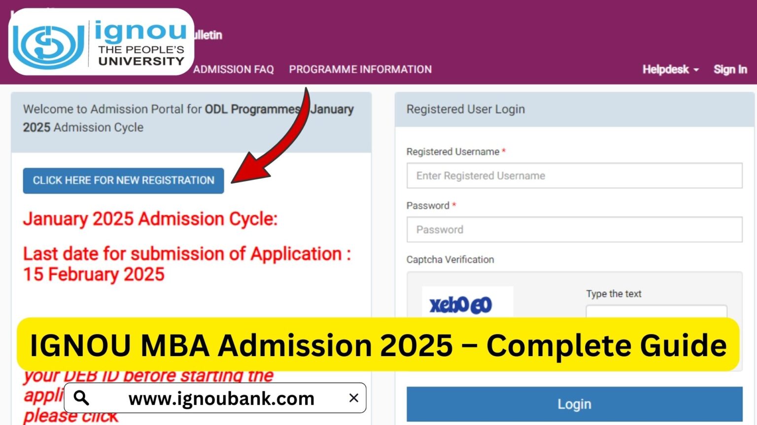 IGNOU MBA Admission 2025 – Complete Guide IGNOU MBA Admission 2025 – Complete Guide