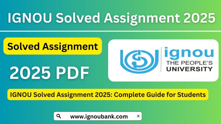 IGNOU BCA Syllabus 2025: A Comprehensive Guide