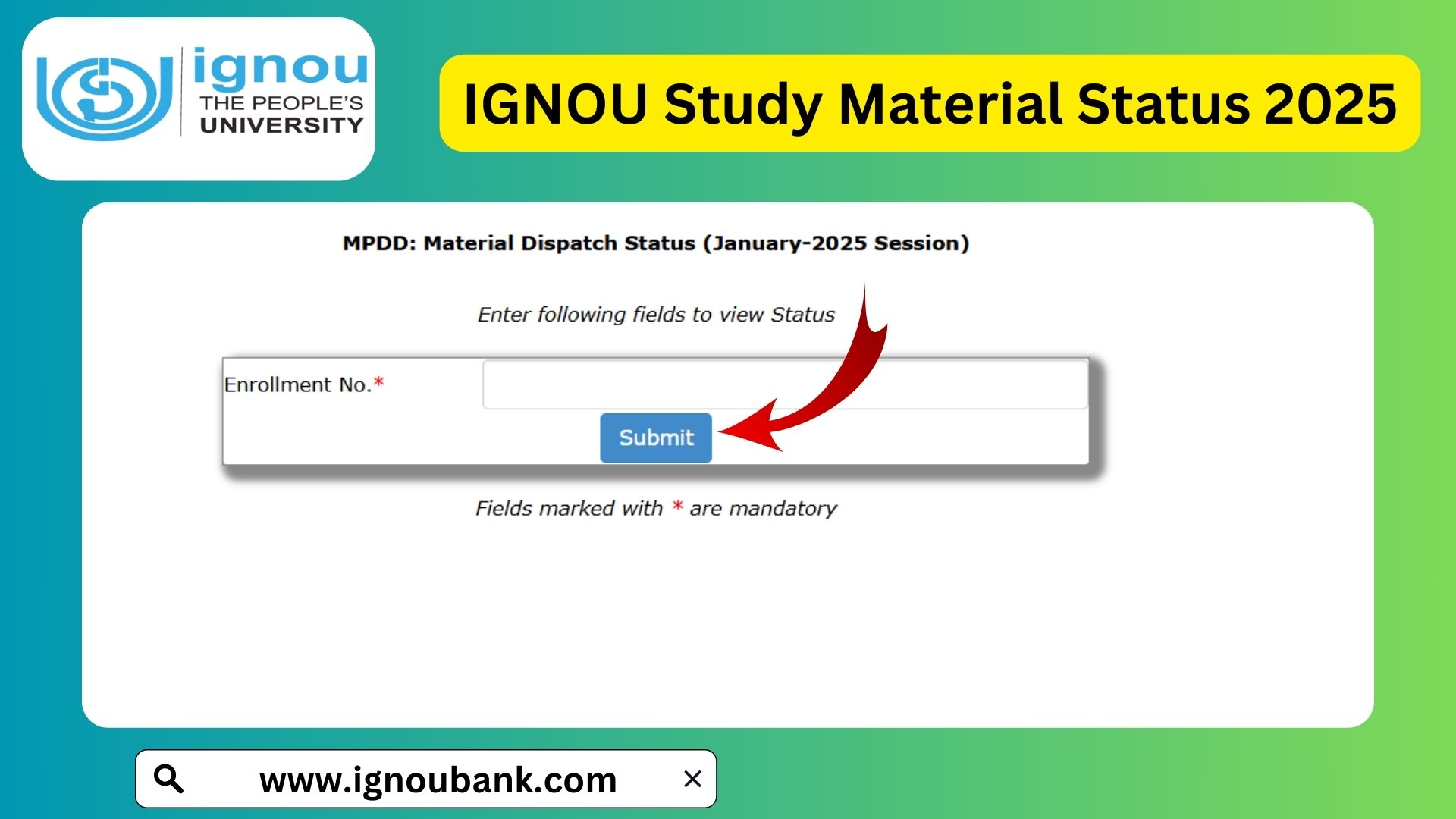 IGNOU Registration Status 2025: Check Your Admission Status Online