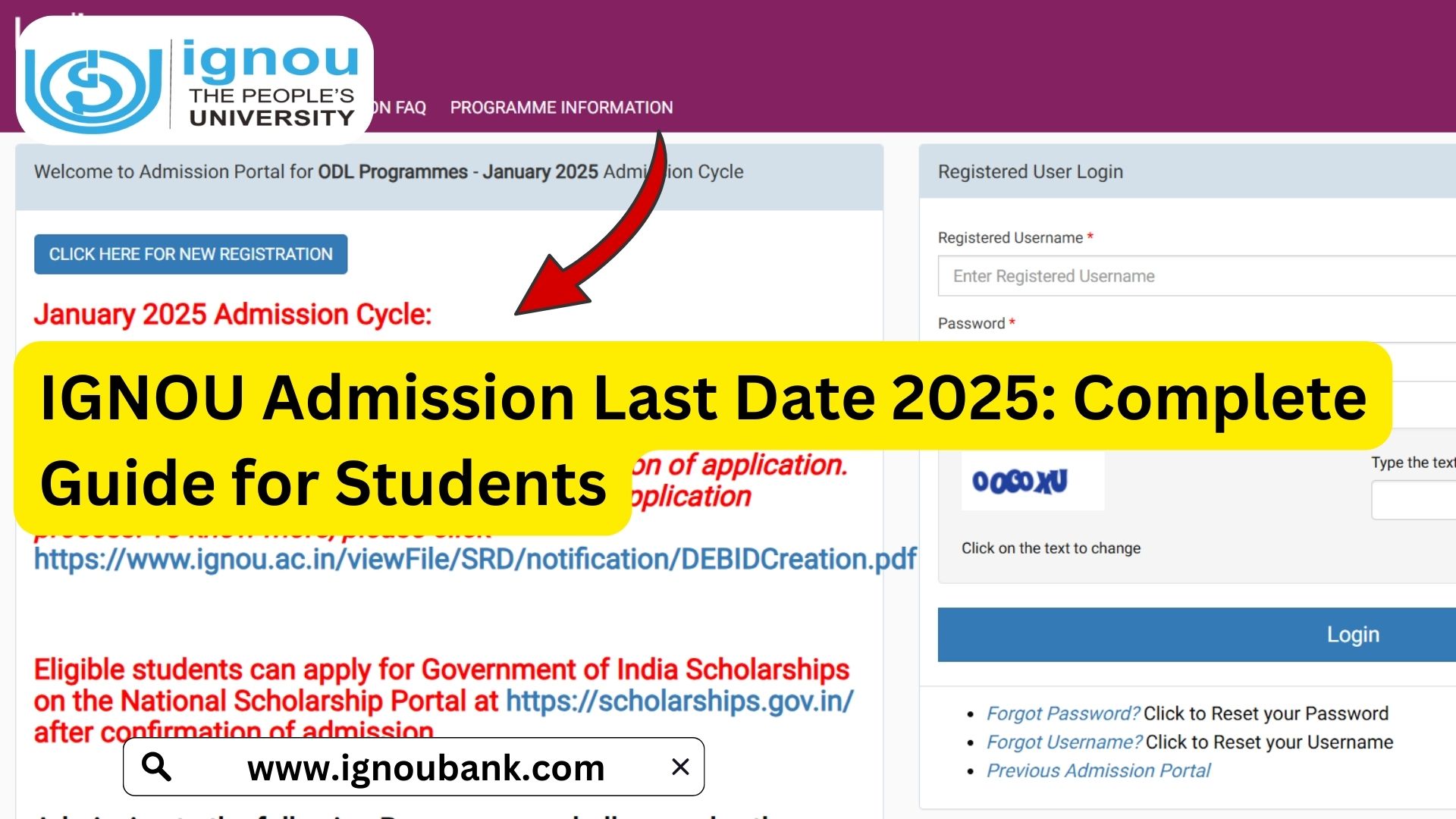IGNOU Admission Last Date 2025: Complete Guide for Students