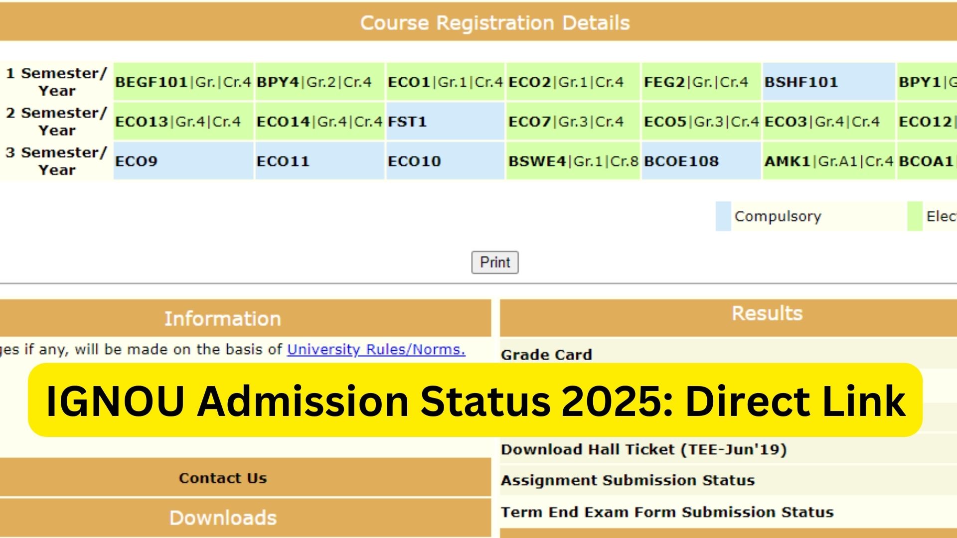 IGNOU Admission Status 2025: How to Check Your Admission Confirmation ...
