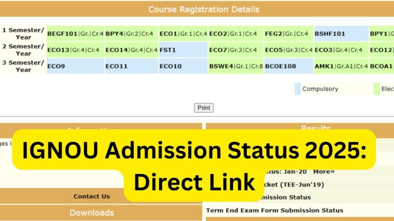 IGNOU Admission Status 2025 – Complete Guide to Check Your Admission ...