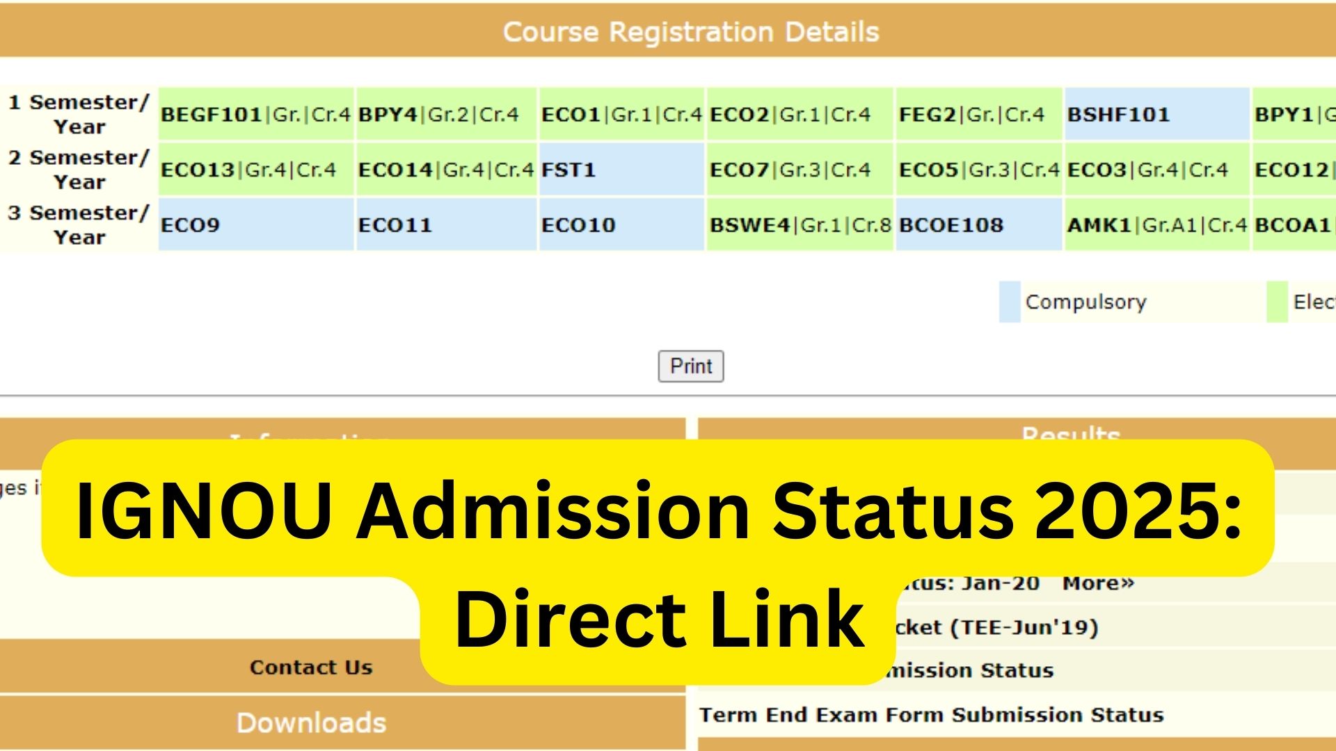 IGNOU Admission Status 2025 – Check Your Admission Confirmation at isms ...