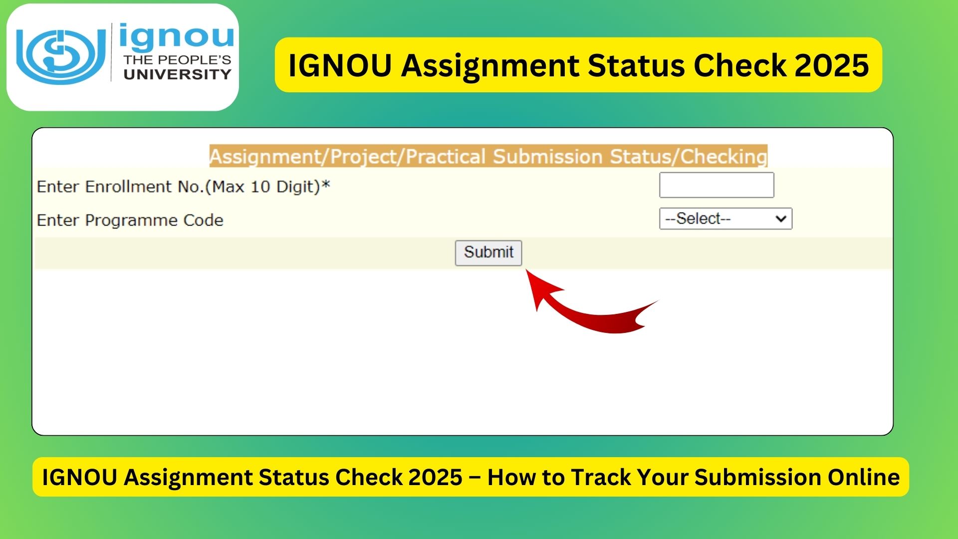 IGNOU Assignment Question Paper 2025: Important Links and Details
