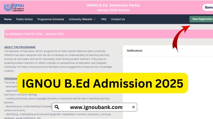 IGNOU B.Ed Admission 2025 – Eligibility, Application Process, Fees ...