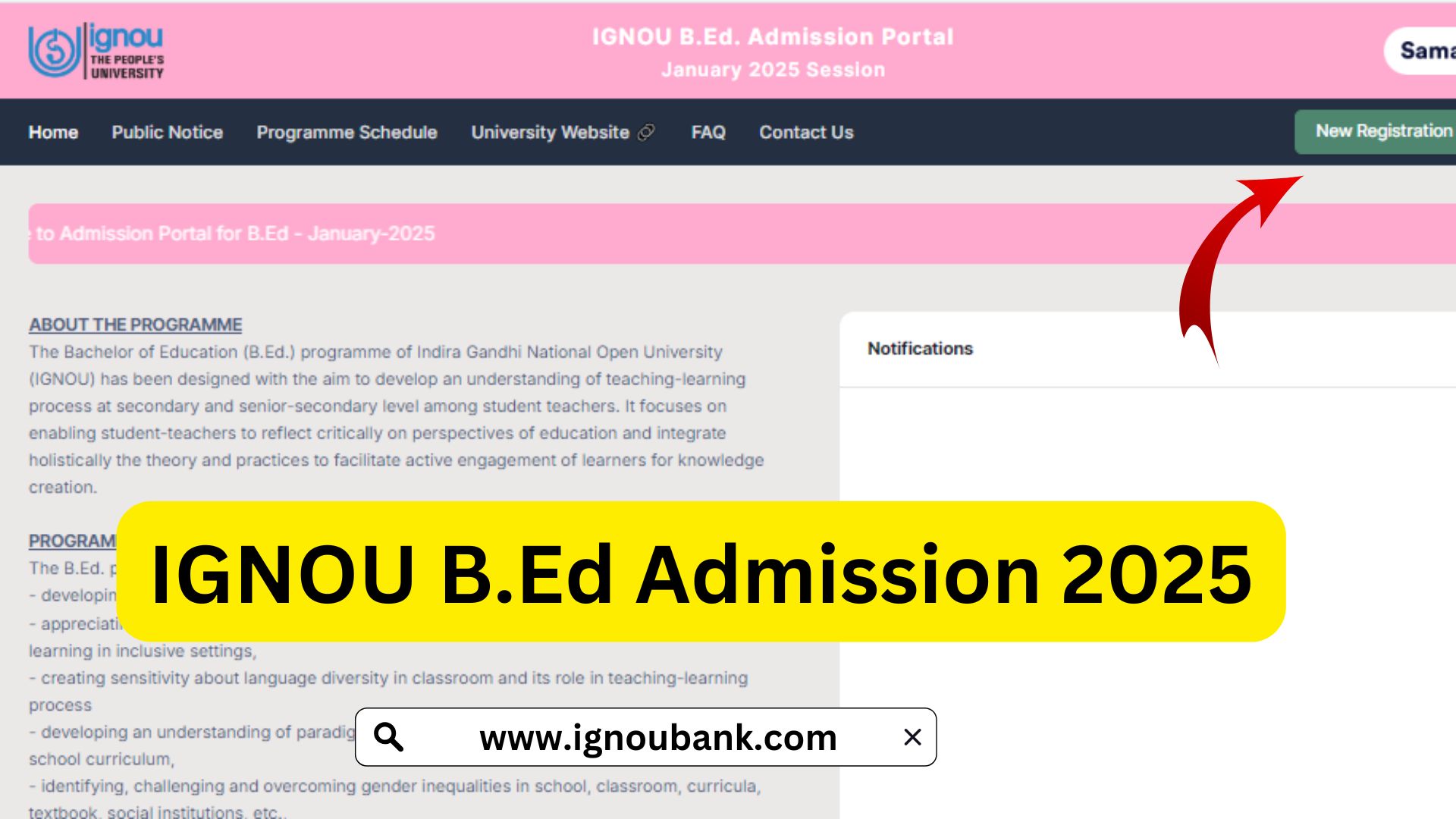 IGNOU B.Ed Admission 2025 – Eligibility, Application Process, Fees ...