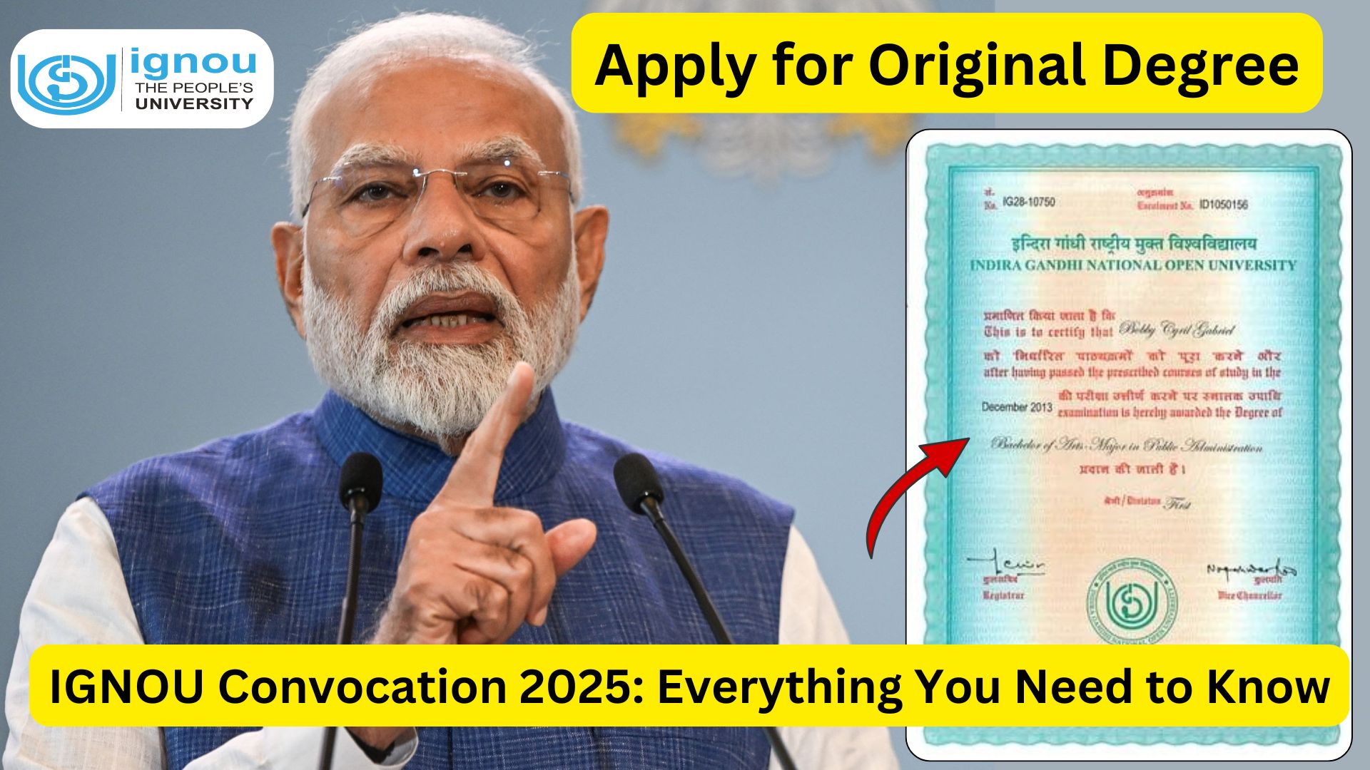 IGNOU Convocation 2025 – Complete Guide, Application Process, Dates ...