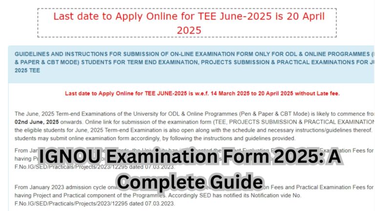 IGNOU Revaluation Form 2025 – Apply Online for Re-Evaluation of Exam Answer Scripts